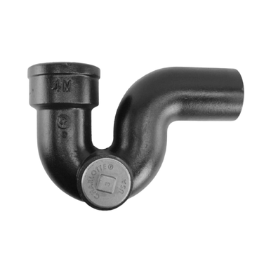 Charlotte Pipe 01640 4" Cast Iron Service Weight P-Trap With Right H ...