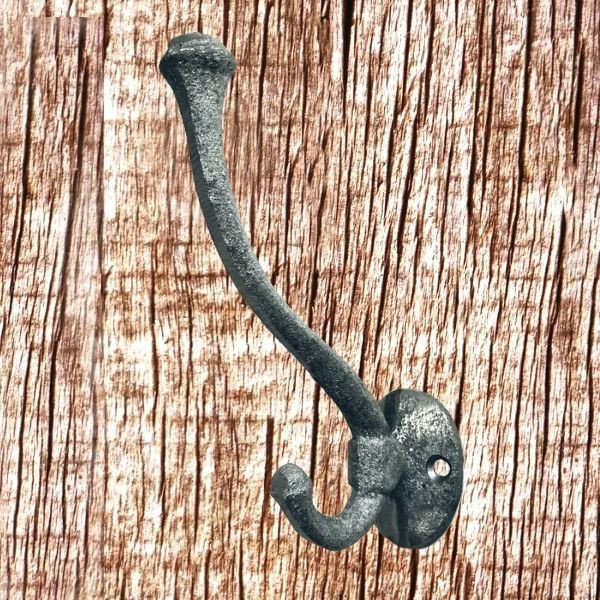 Hook Cast Iron Wall Mount Vintage Hook - Texas Uniques Store