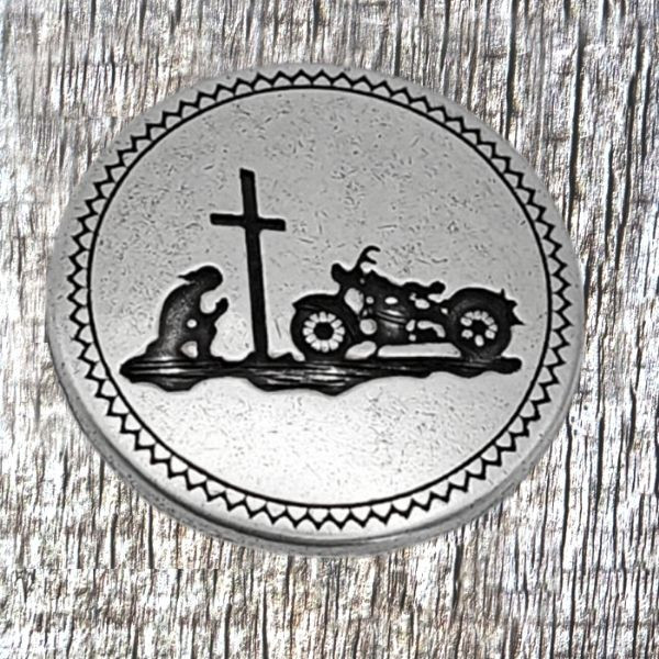 Motorcycle Conchos Bikers At The Cross - Texas Uniques Store