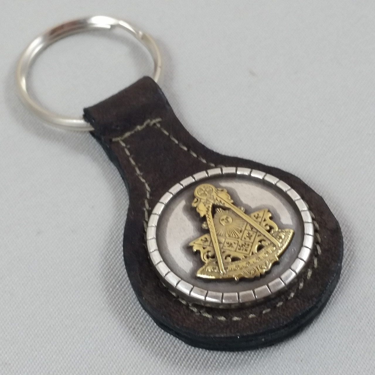 Masonic Past Master Key Fob Brown - Texas Uniques Store