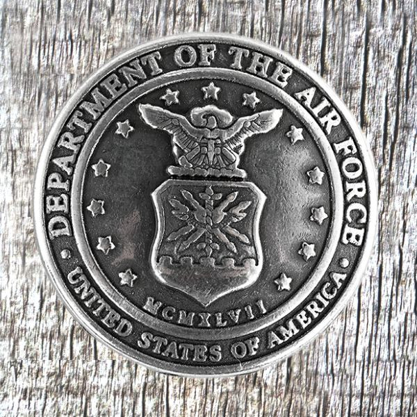 Military Conchos Air Force Flat Back - Texas Uniques Store