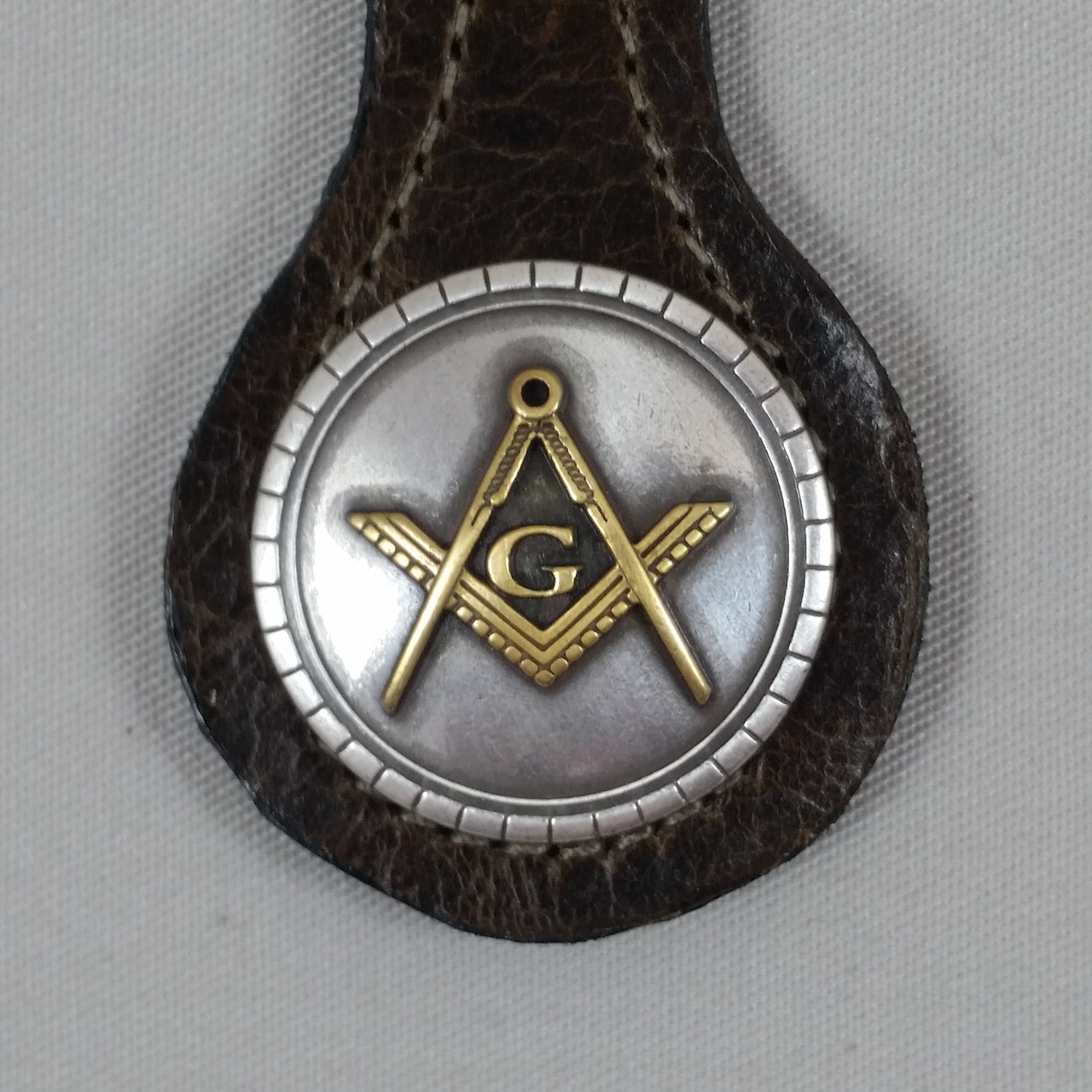 Masonic Key Fob Brown - Texas Uniques Store