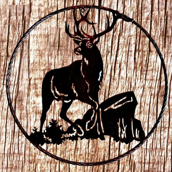 Deer Metal Art Wildlife - Texas Uniques Store