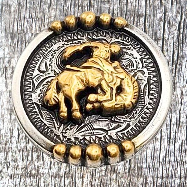 Western Rodeo Saddle Bronc Conchos