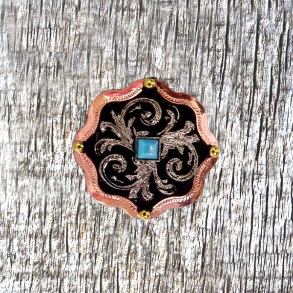 Belle's Copper Finish 3/4-inch Concho - Texas Uniques Store