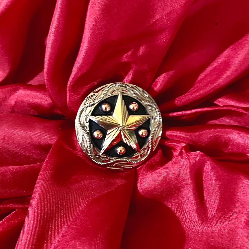 San Saba Star Concho Scarf & Wild Rag Slide - Texas Uniques Store
