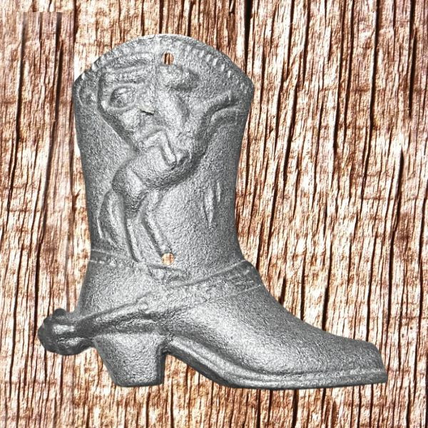 Western Cowboy Cast Iron Decor Boot - Texas Uniques Store
