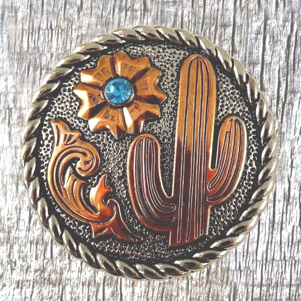Saguaro Blossom 1-1/2 Inch Concho - Texas Uniques Store