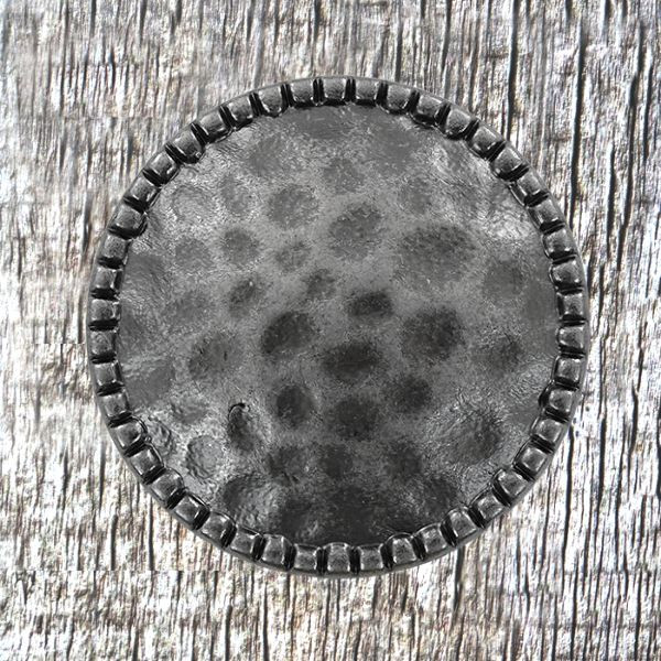Round Hammered 3 Inch Screw Back Concho Antiqued Nickel Finish - Texas ...