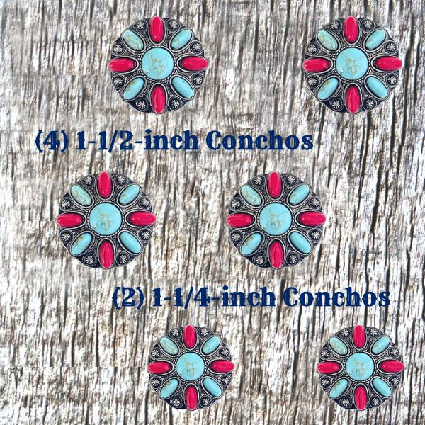 Painted Desert Concho Saddle set-2 - Texas Uniques Store
