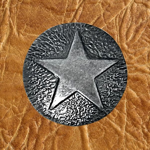 Western Star Antique Silver Upholstery Tacks - Texas Uniques Store