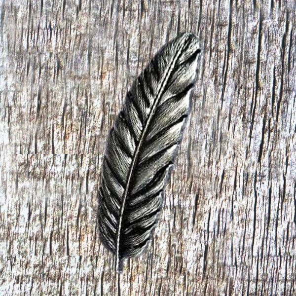 Feather Antique Silver 2 Inch Concho - Texas Uniques Store