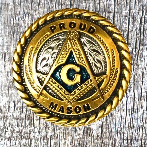 Proud Mason Square and Compass Concho
