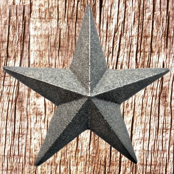 5 Inch Cast Iron Star With Nail - Texas Uniques Store