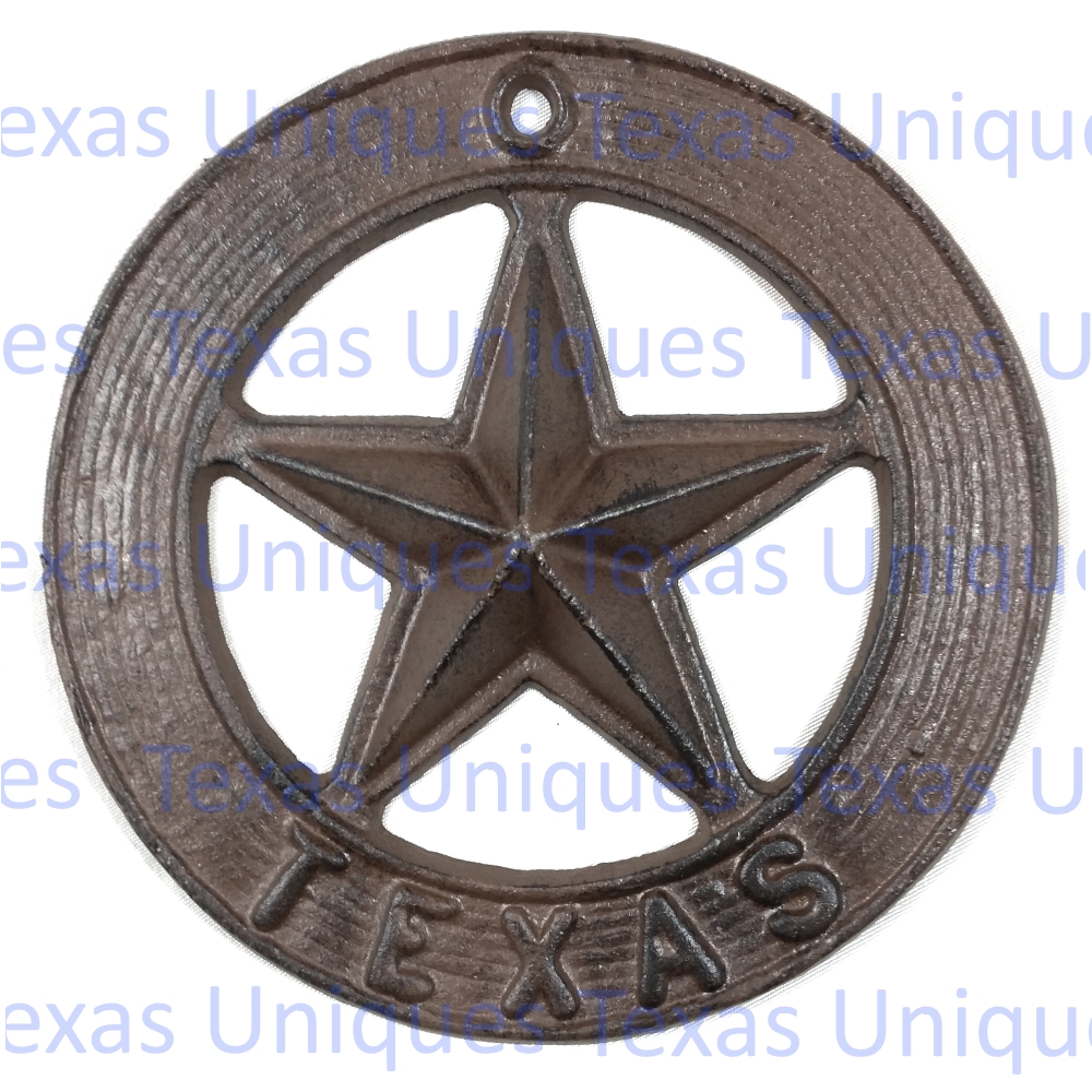 Texas Cast Iron Star Wall Plaques - Texas Uniques Store