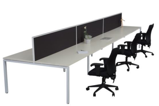 Rapid Infinity Double Sided Workstation with Screen - Profile Leg ...