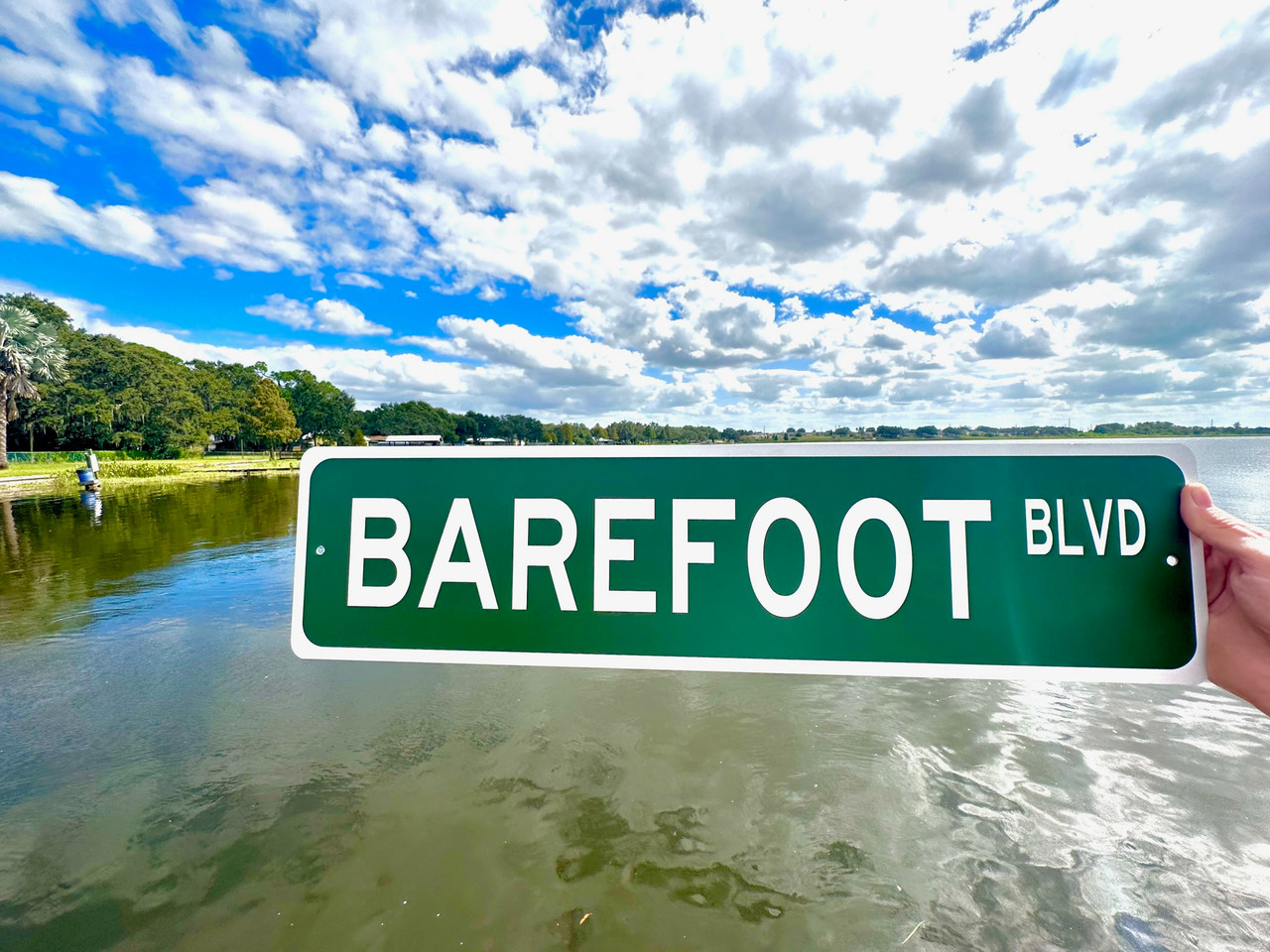 Barefoot Blvd Street Sign - Large - World Barefoot Center Proshop