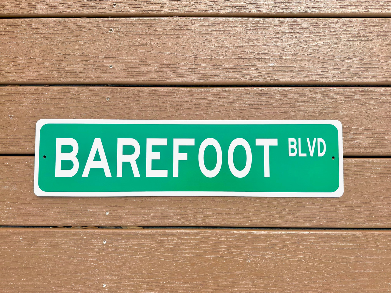Barefoot Blvd Street Sign - Large - World Barefoot Center Proshop