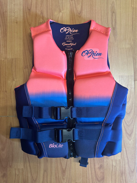 Obrien Ladies Flex V-Back Neo (Pink/Navy) - World Barefoot Center Proshop