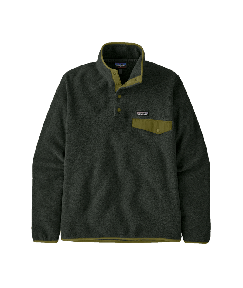 Patagonia Men's Lightweight Synchcilla Snap-T Pullover - Old Growth Green