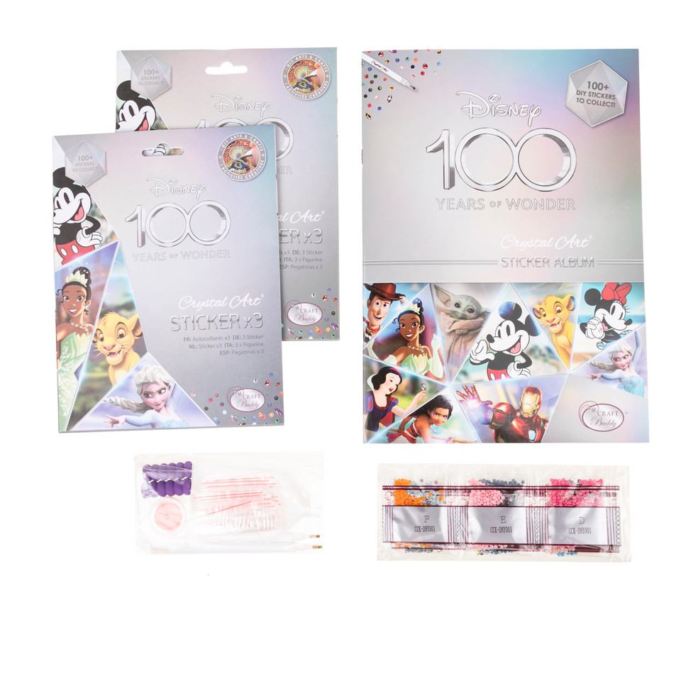 Crystal Art Disney 100 Sticker Album Starter Pack