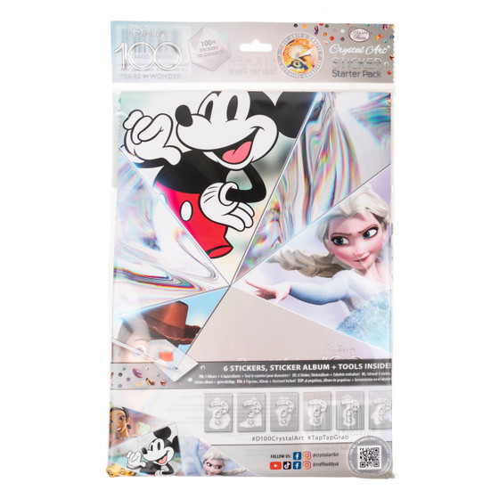 Crystal Art Disney 100 Sticker Album Starter Pack