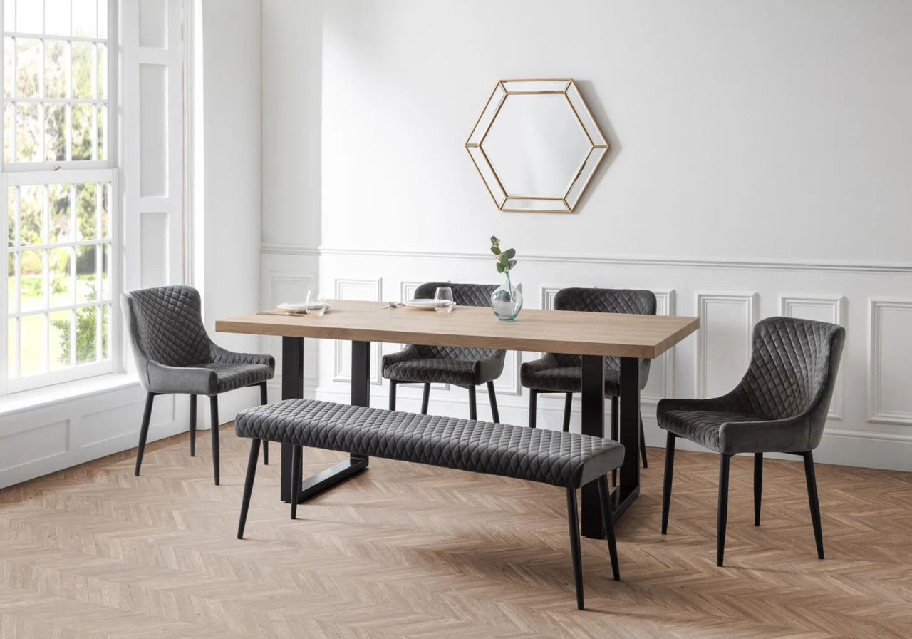 Large Oak Rectangular Dining Table 180cm Length