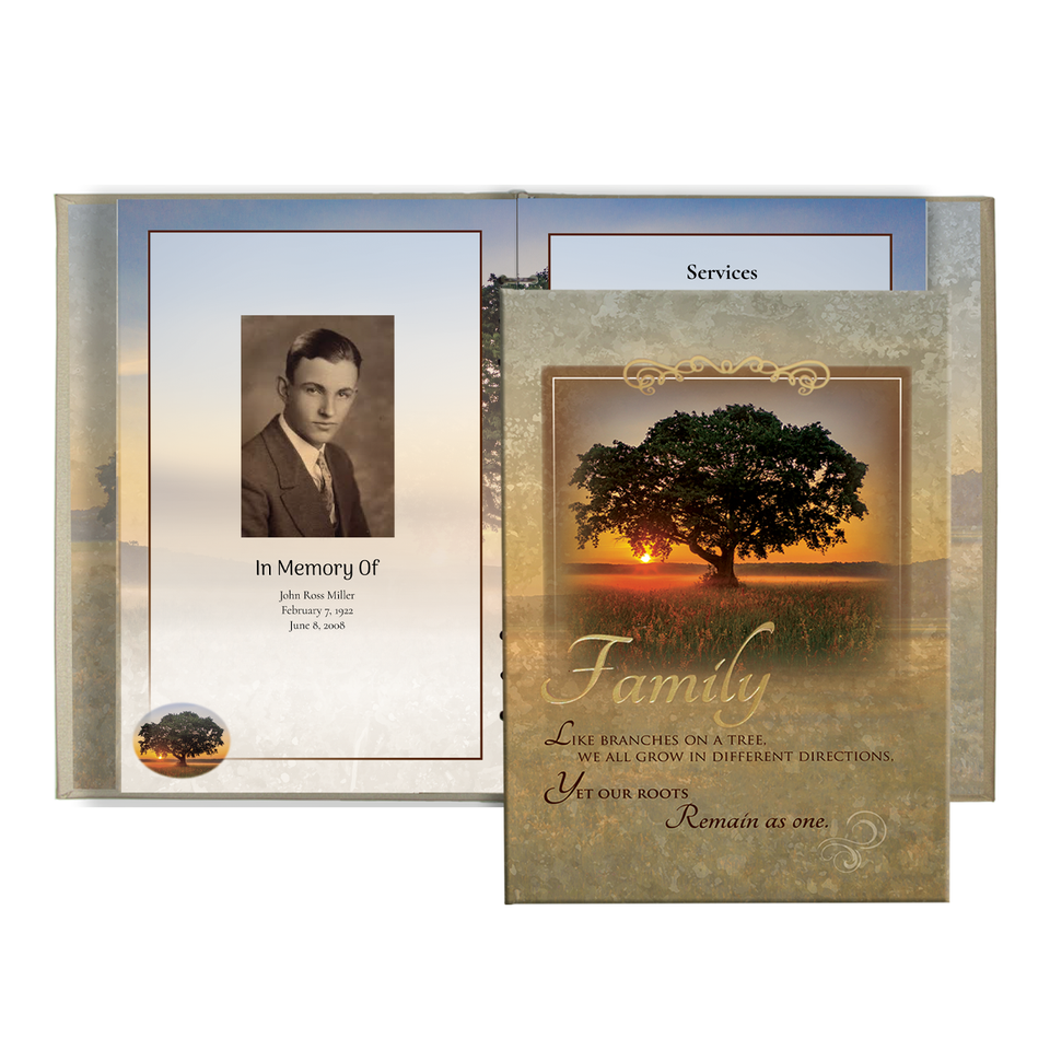 Lifetime Expressions Family Legacy Memorial Guest Register Book | Bass ...