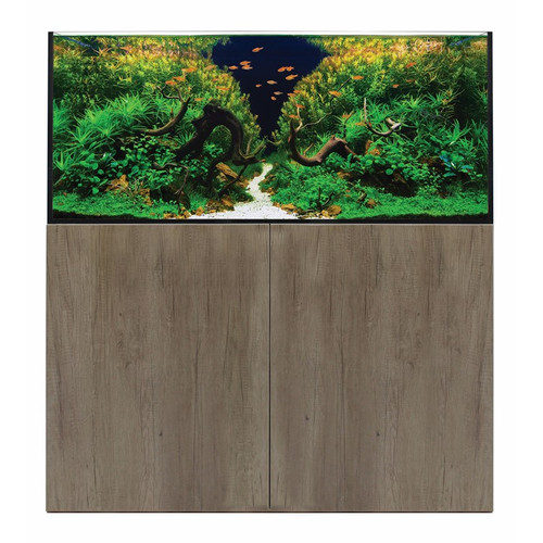 AquaSys 300 | Aqua One Aquarium | Grey Nebraska Oak Stand