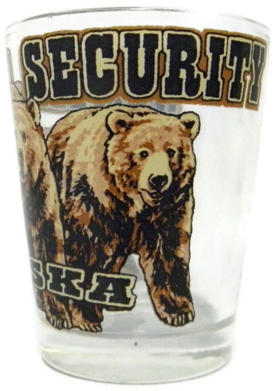 Alaska Homeland Security Shot Glass - Alaska Wild Country