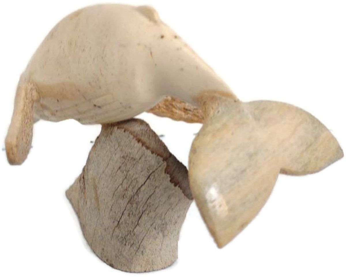Alaskan Whale Bone Carving of a “Humpback Whale”