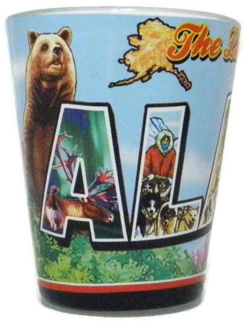Retro Alaska Shot Glass - Alaska Wild Country