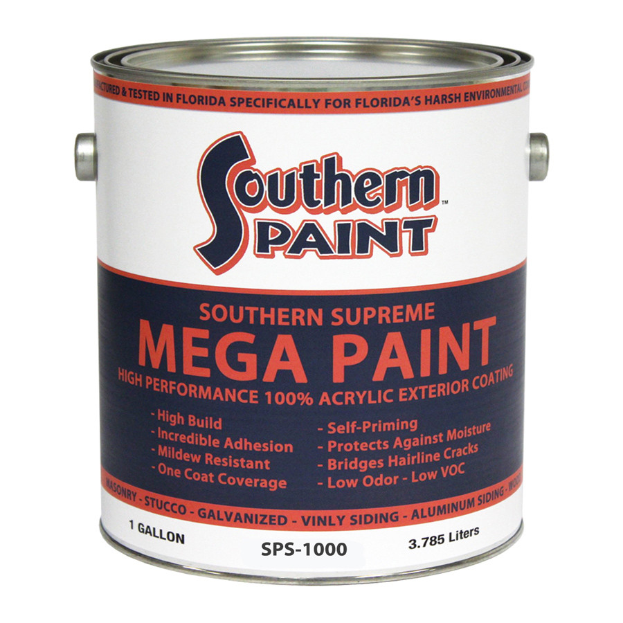 MEGA PAINT Exterior High Performance Coating - GALLON - Southern Paint ...