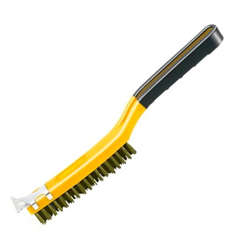 Allway Soft Grip Brass Wire Brush with Scraper - Southern Paint ... Allway Soft Grip Brass Wire Brush with Scraper - Southern Paint ...