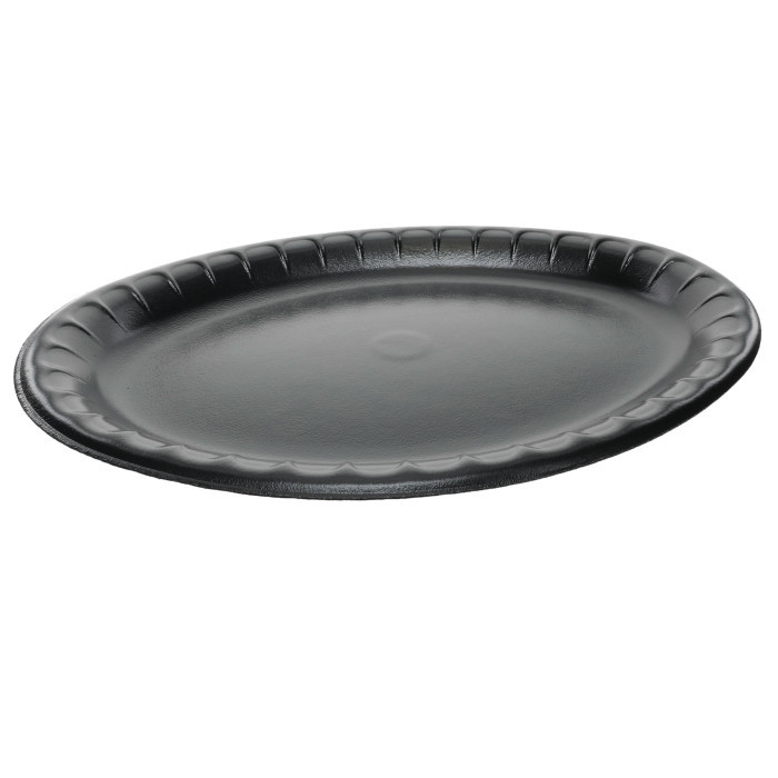 Pactiv Evergreen 8.5 x 11.5" Placesetter Deluxe Laminated PS Foam Oval ...