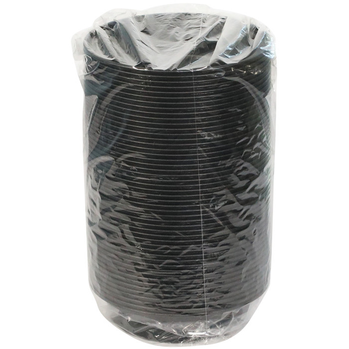 Newspring VERSAtainer 24 oz. Round PP Container, Black, 300 ct. - Novolex