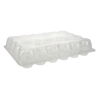 Pactiv Evergreen 24 ct. 2-Piece PET Cupcake Container, Combo - Novolex