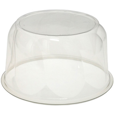Pactiv Evergreen 4.25" Tall Swirl PET Dome for 6" Cake - Novolex