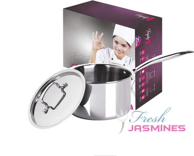 ARISTO SAUCE PAN TRIPLY 14CMS