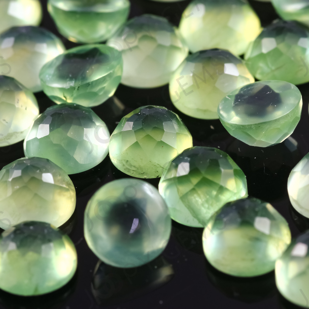 Prehnite Rose Cut Cabochon 6mm Round - Joopy Gems