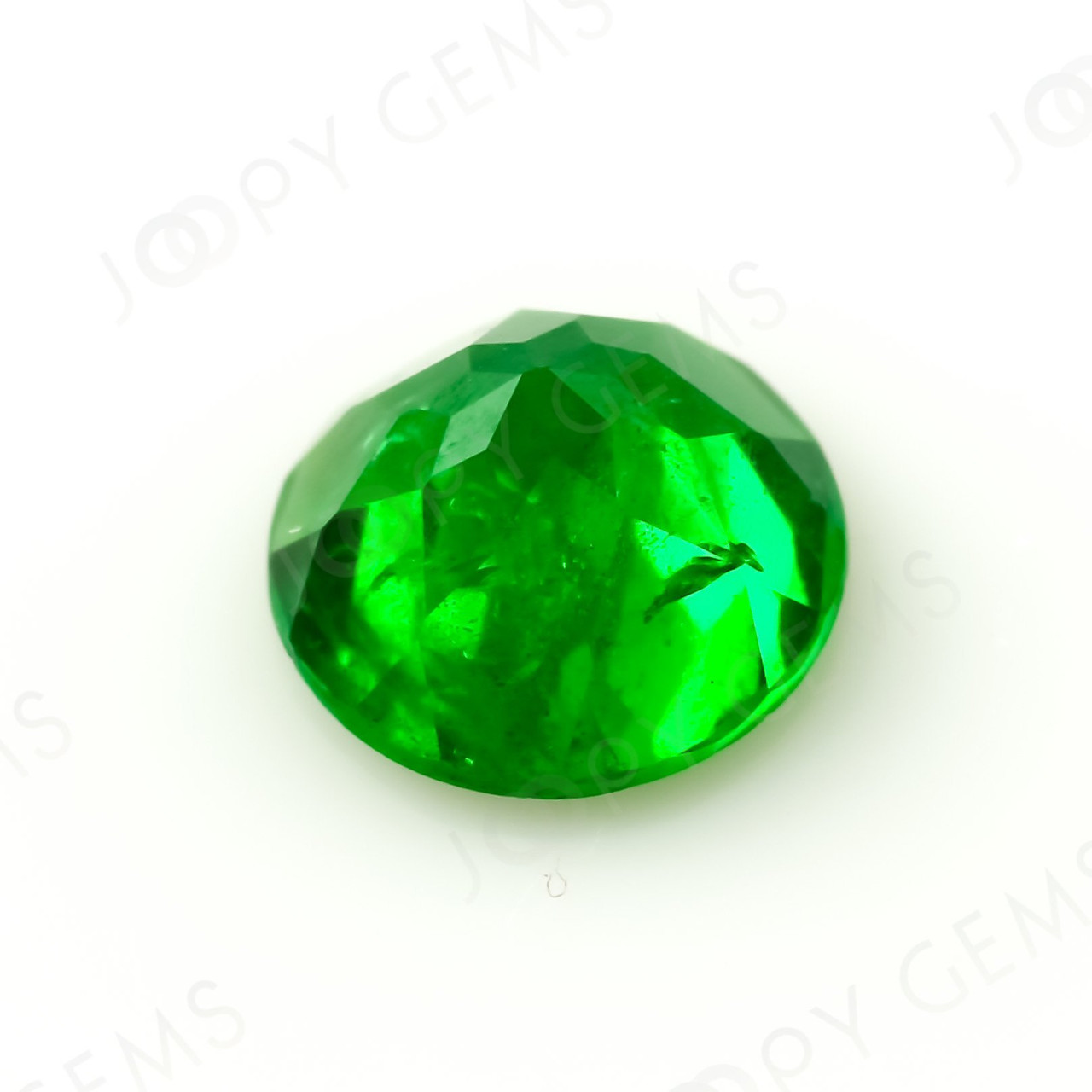 Tsavorite Garnet Rose Cut Cabochon, 0.54 carats, 5x2.9mm, RCGRNTSV1 ...