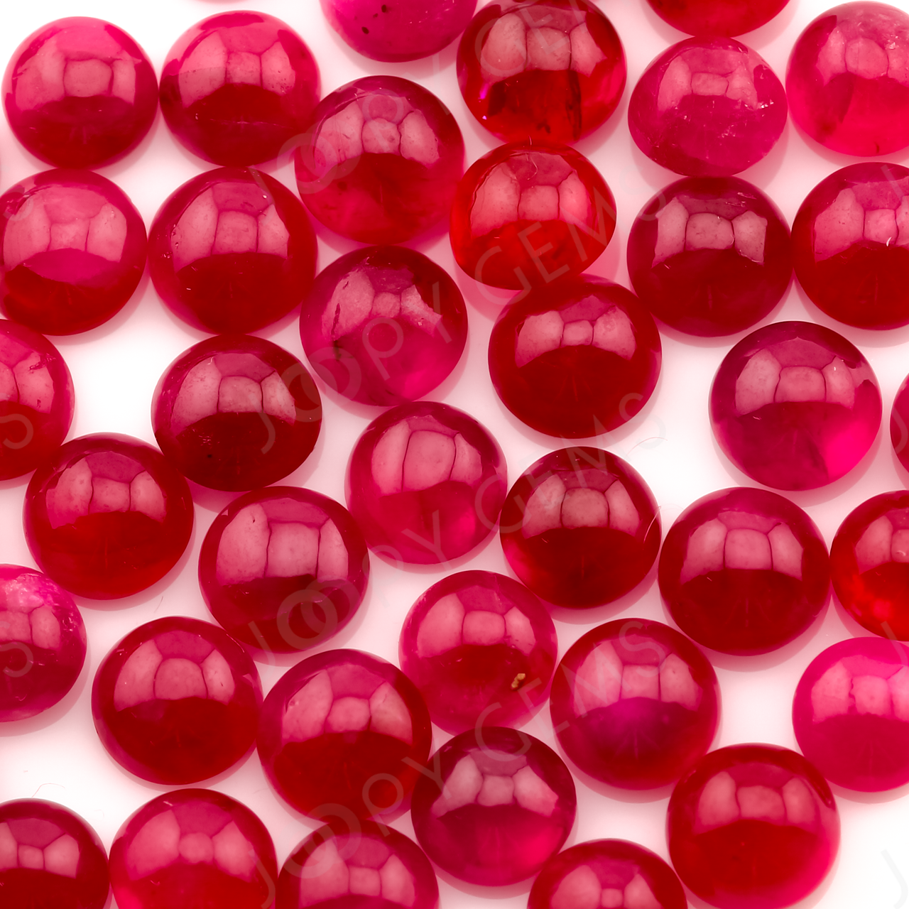 Ruby Cabochon 4mm Round - Joopy Gems