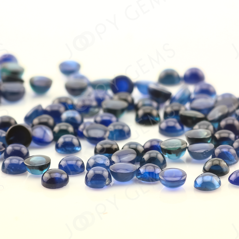 Blue Sapphire Cabochon 3mm Round - Joopy Gems