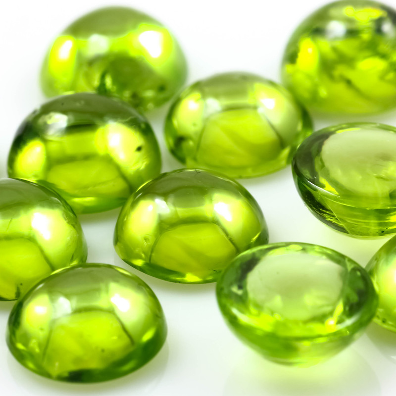 Peridot Cabochon 8mm Round - Joopy Gems