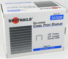 5016C 1/2" Chisel Point Staples - Spotnails 35508 - Danow Fastening