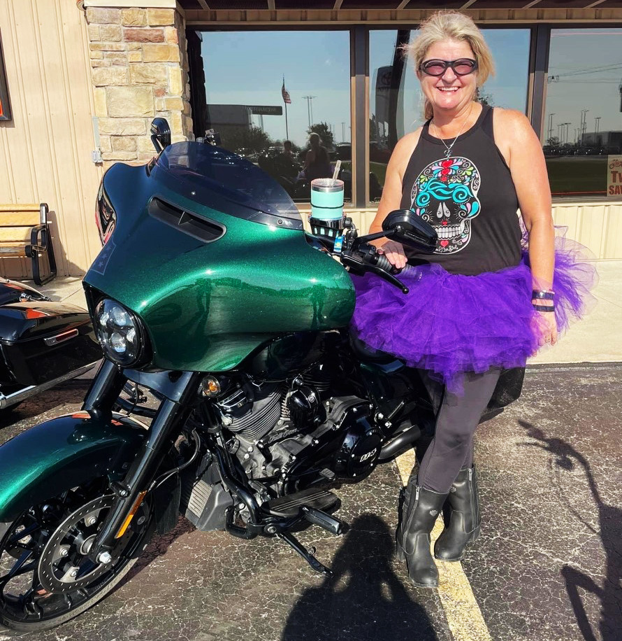 Motorcycle Sugar Skull Racerback Rocker Tank Top