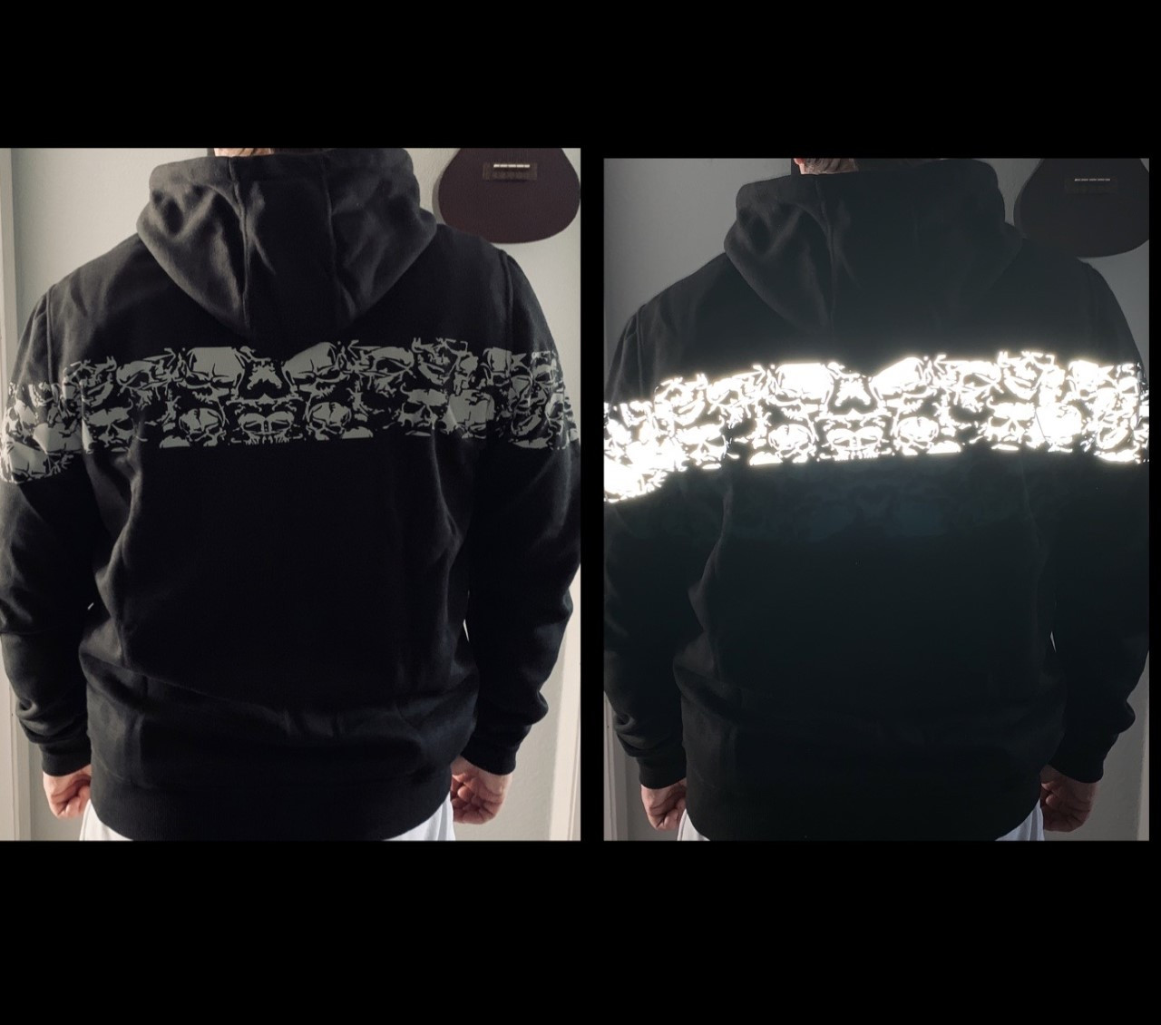Reflective Skulls Full Zip Hoodie