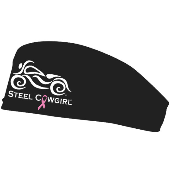Cancer Ribbon Motorcycle Headband