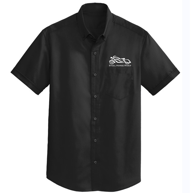 American Flag Motorcycle Workshirt - Choose Your Front Graphic!