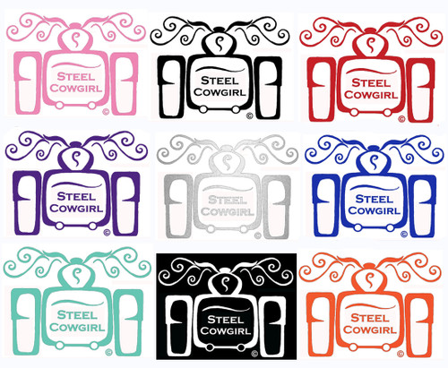 Steel Cowgirl Trike Logo Motorcycle Decals